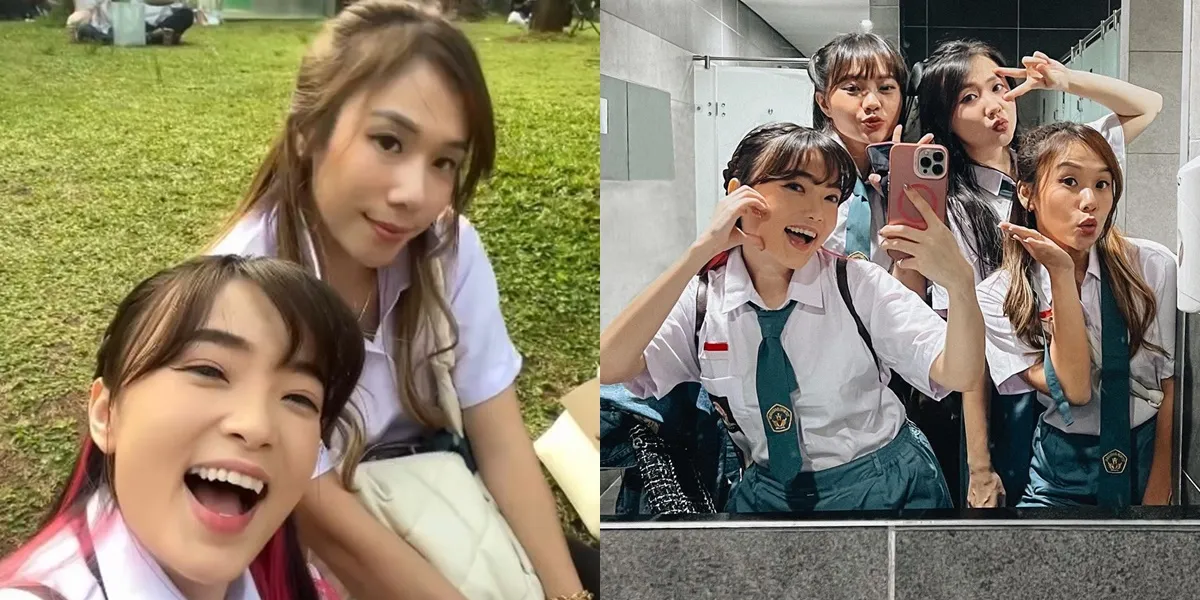 7 Potret Cherly Juno dan Member Chibi Chibi Lain Pakai Baju SMA Keliling Kota, Masih Cocok ...