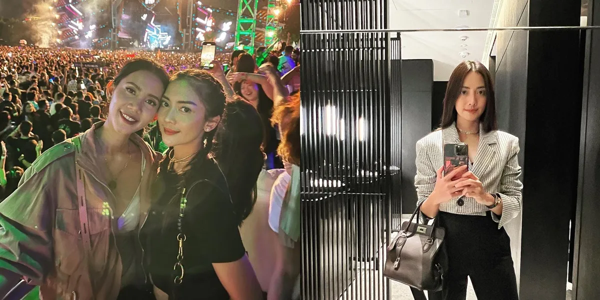 7 Potret Ririn Dwi Ariyanti Nonton DWP 2022, Manglingi dengan Rambut ...