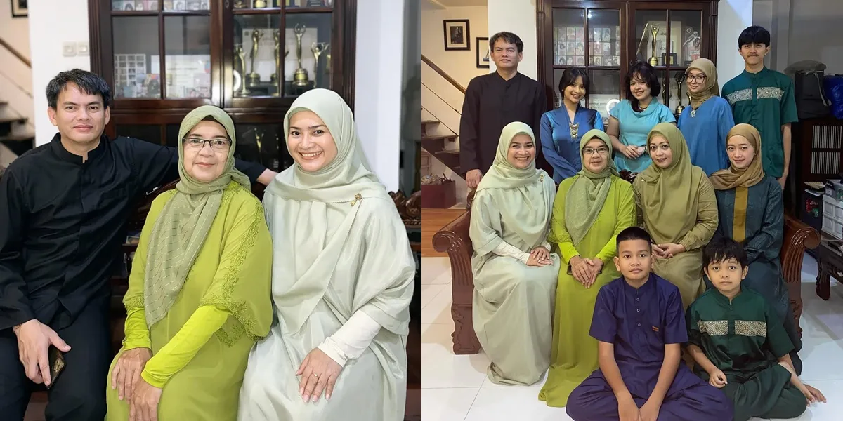 7 Potret Rumah Tangga Harmonis Ikke Nurjanah dan Suami yang Usianya Lebih Muda, Rayakan Lebaran ...