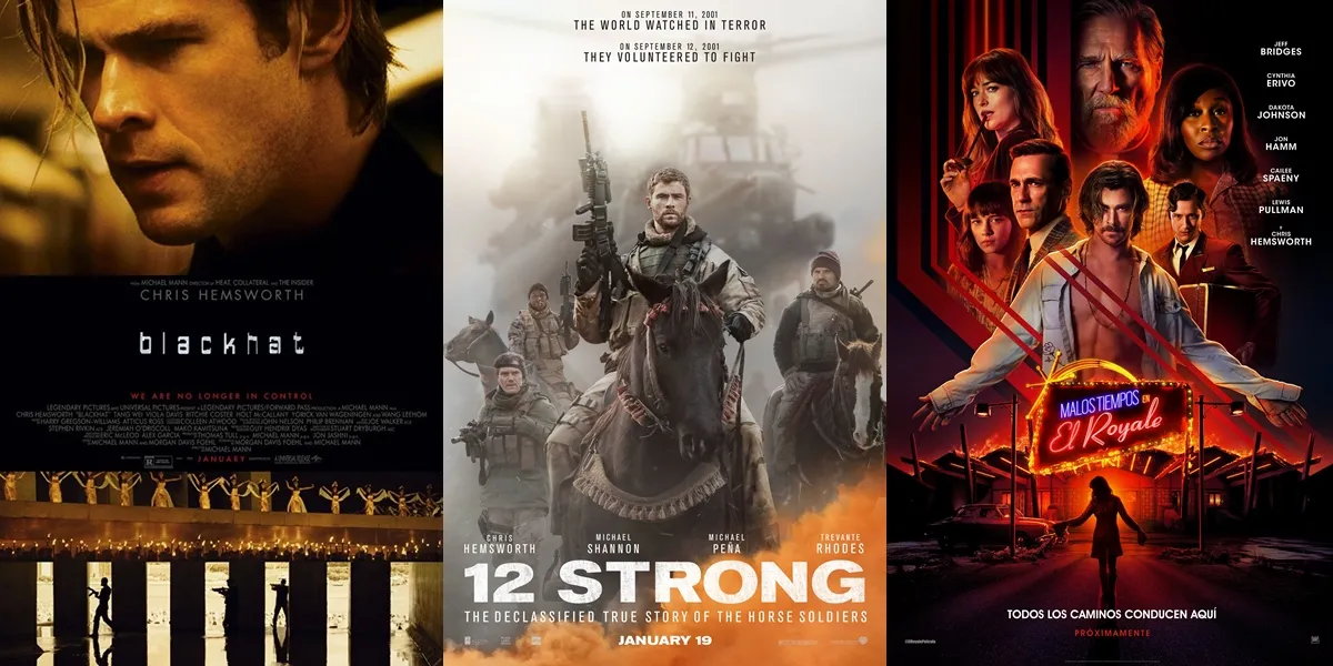 9 Film Hollywood Chris Hemsworth yang Keren Lainnya Selain 'THOR' dan ...