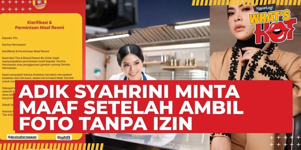 Adik Syahrini Akhirnya Minta Maaf ke Chef Devina Usai Foto Siomay ...