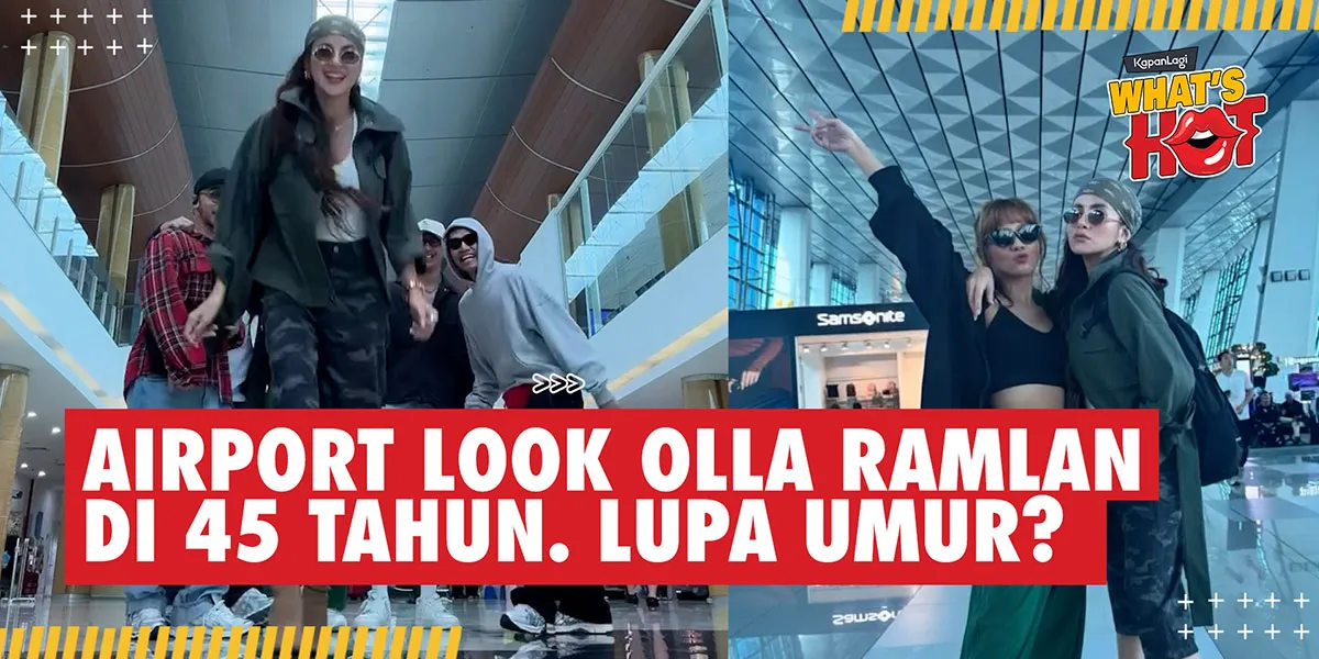 Army Vibes Olla Ramlan: Airport Style Edgy & Stylish di Umur 45 Tahun! - KapanLagi.com