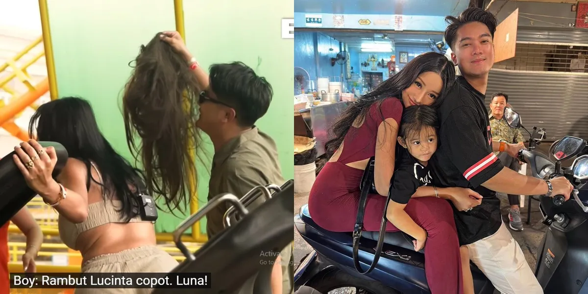 Detik-Detik Rambut Palsu Lucinta Luna Copot Saat Naik Roller Coaster, Makin Kelihatan Lakinya ...