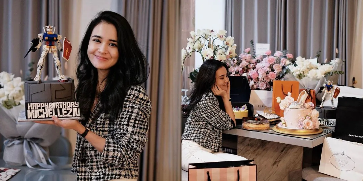 Foto-foto Perayaan Ulang Tahun Michelle Ziudith yang ke-29, Ada Kue ...