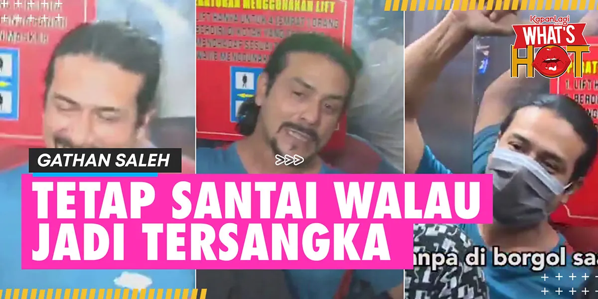 Gathan Saleh Resmi Jadi Tersangka, Melenggang Santai Sambil Acungkan ...