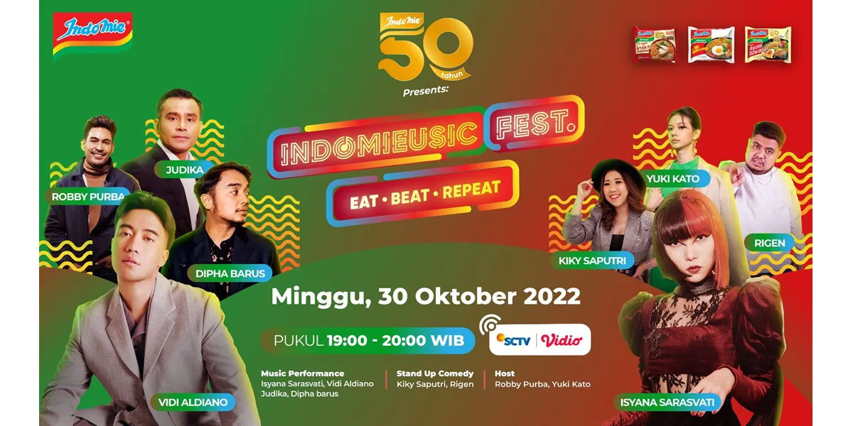 Hadirkan Isyana Sarasvati Hingga Vidi Aldiano, Indomie Rayakan Ulang ...