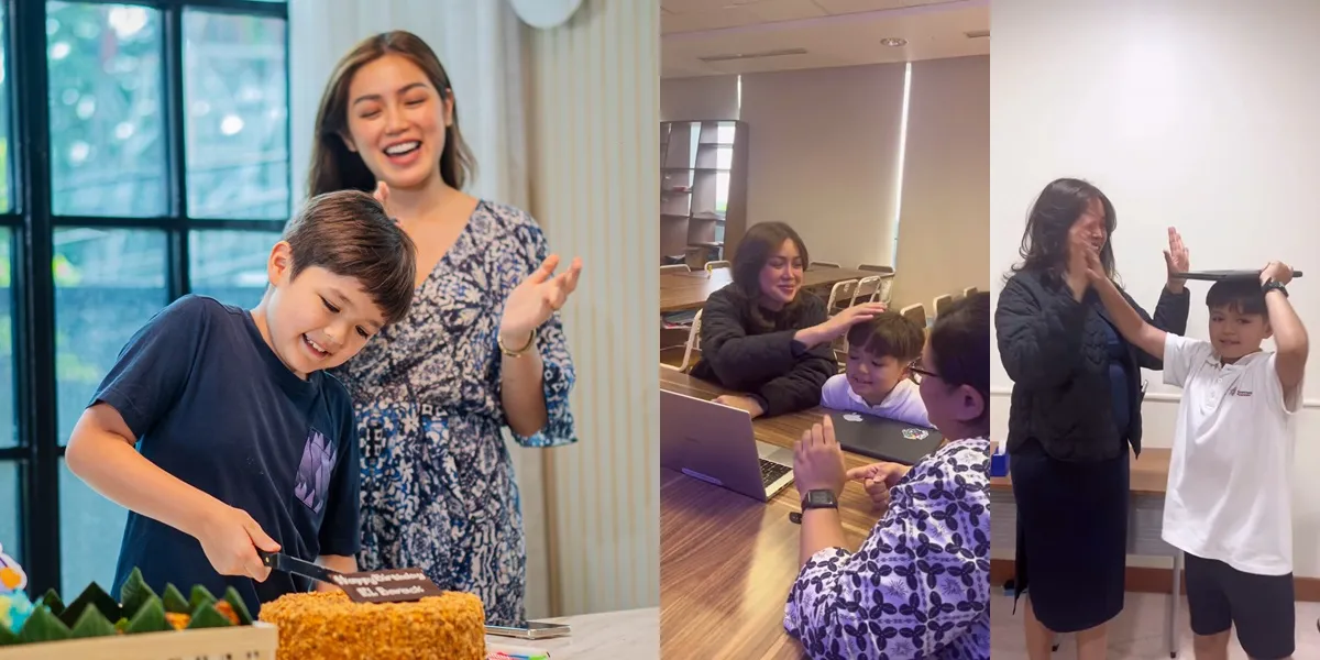 Haru Saking Bangganya, Momen Jessica Iskandar Ambil Rapor Anak - Nilai ...