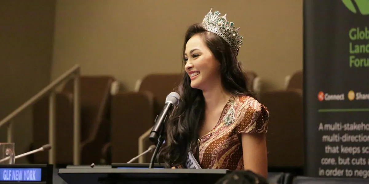 Jolene Marie, Puteri Indonesia Lingkungan 2019 Jadi Pembicara di PBB ...