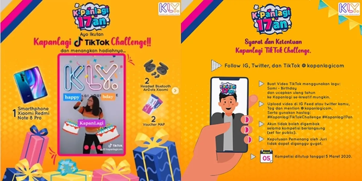 Mau Hadiah Jutaan Rupiah? Yuk Ikutan Kapanlagi Tiktok Challenge ...