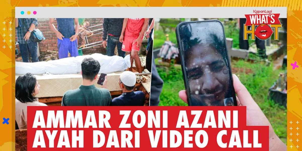 Momen Haru Saat Ammar Zoni Kumandangkan Azan & Ikamah Dari Video Call Di Pemakaman Ayahnya ...