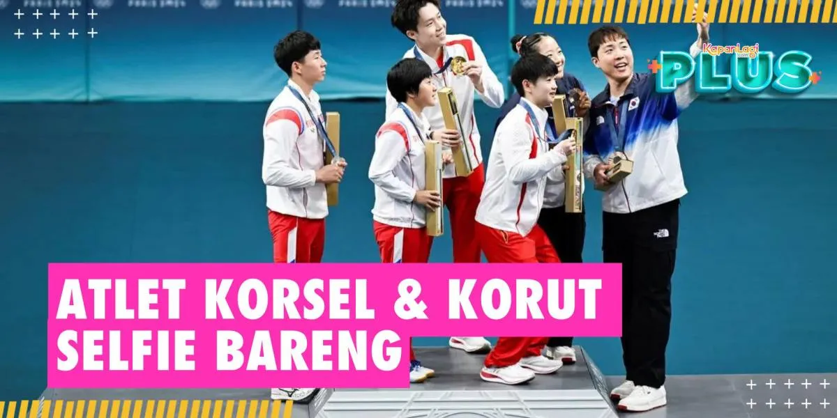 Momen Langka! Atlet Korea Selatan dan Korea Utara Selfie Bareng di ...