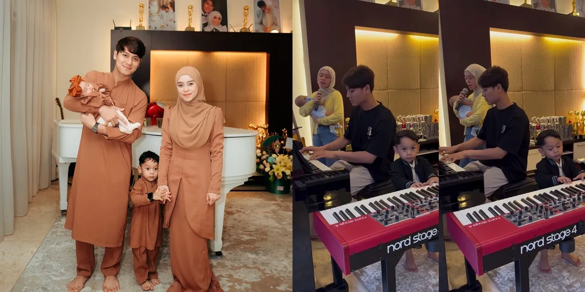 Momen Lesti Kejora Nyanyi Sambil Gendong sang Bayi, Diiringi Levian dan Rizky Billar - KapanLagi.com