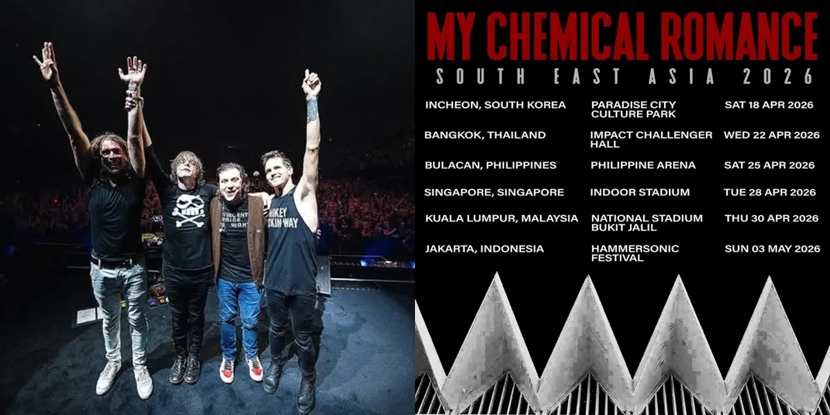 My Chemical Romance Resmi Bakal Konser di Jakarta, Catat Tanggalnya ...
