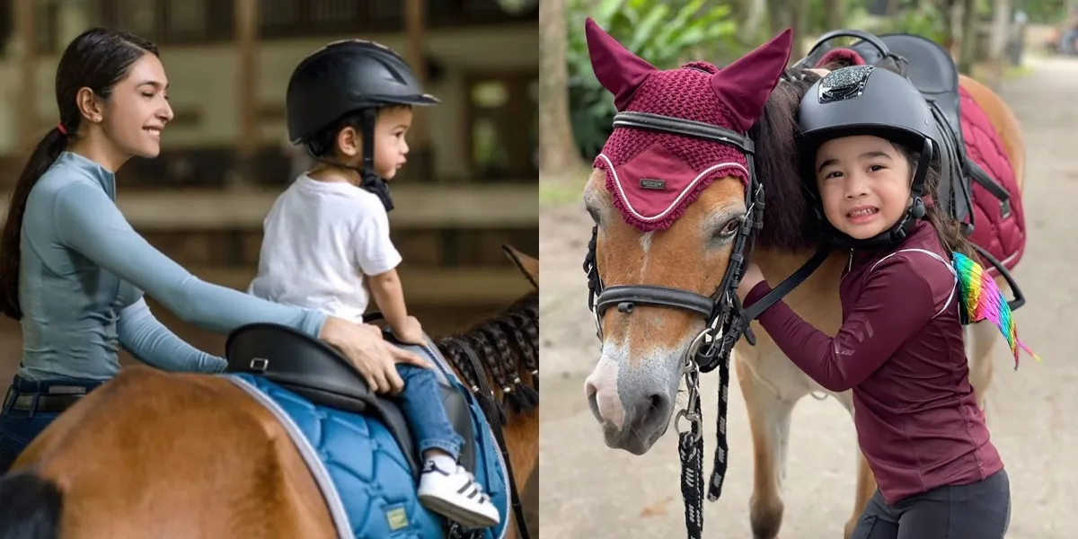 Nggak Kalah Jago dari sang Mama, Ini 7 Aksi Raqeema Anak Nabila Syakieb saat Berkuda - Cantiknya ...