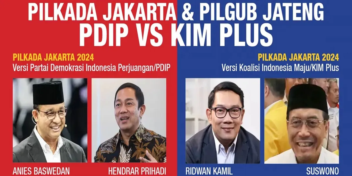 Persaingan PDIP vs KIM PLUS di Pilkada 2024, Siapa Unggul? - KapanLagi.com