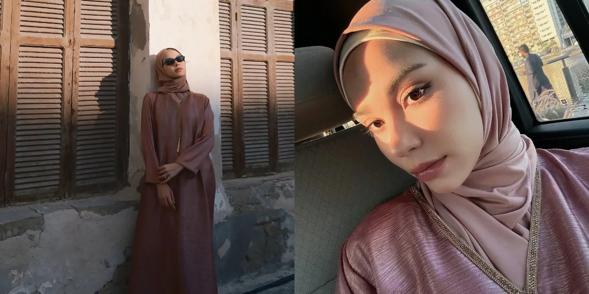 Potret Cantik Alyssa Daguise di Jeddah dengan Balutan Hijab dan Kaftan, Vibenya Muslim Eropa ...