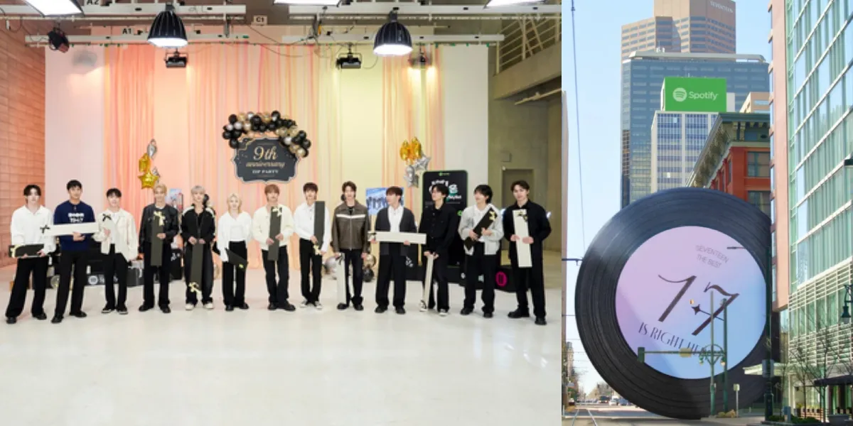 Rayakan Anniversary ke-9 dan Peluncuran Album '17 IS RIGHT HERE', SEVENTEEN Berkolaborasi dengan ...