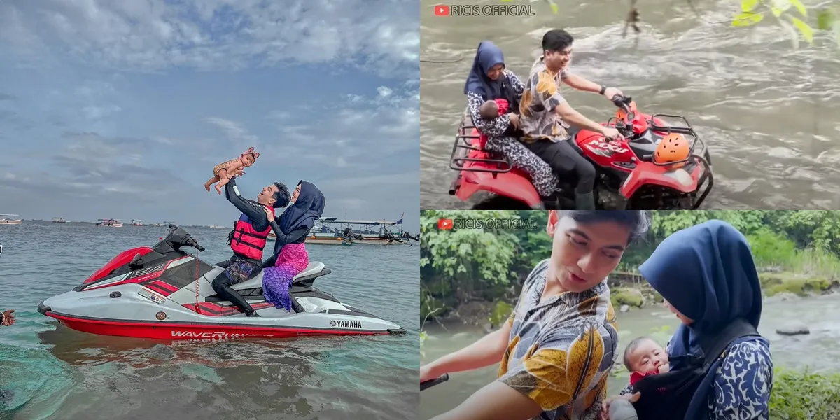 Ria Ricis Tuai Hujatan Ajak Anak Main Jetski di Laut, Kini Moana Ikut Naik ATV Lewati Medan ...