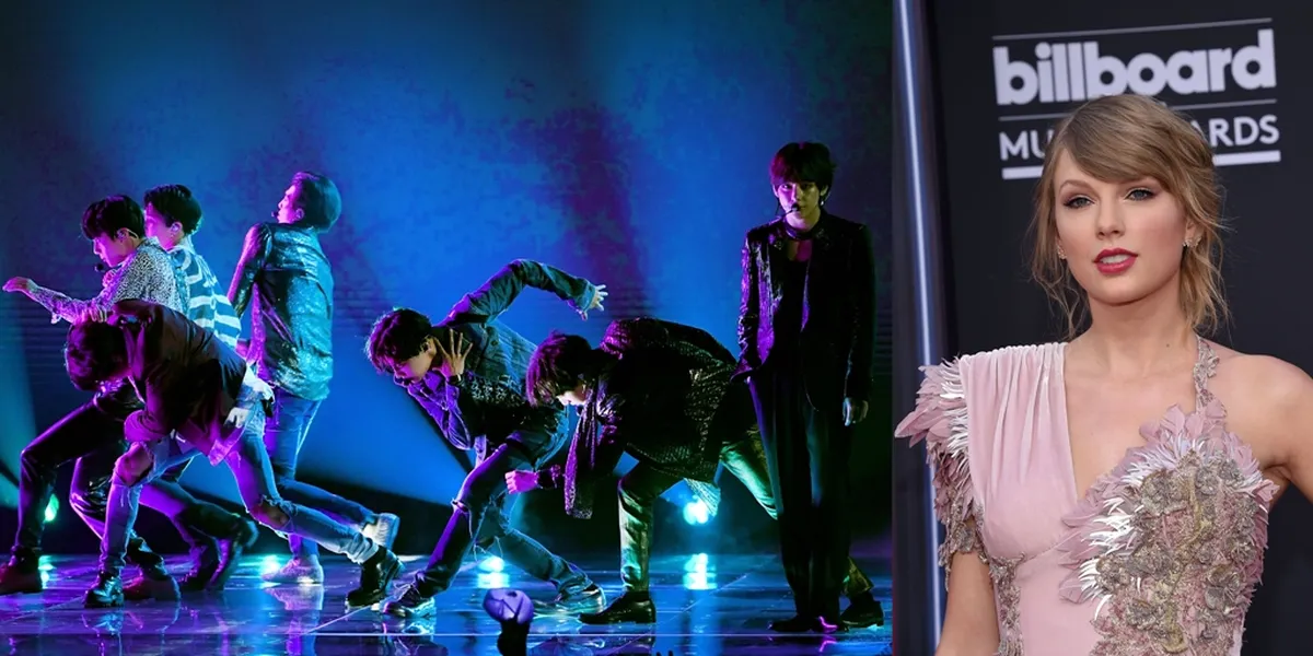 Taylor Swift Foto Bareng BTS, Rayakan Kemenangan BBMA - KapanLagi.com