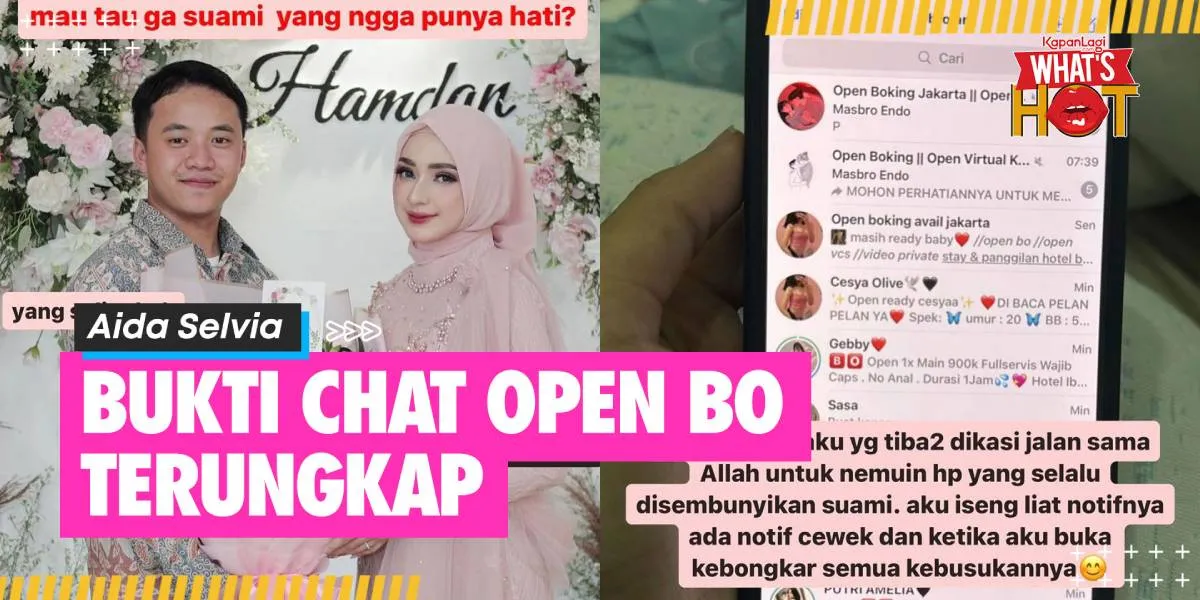 Selebgram Aida Selvia Bongkar Perselingkuhan Suami, Ada Chat Open BO Hingga Bukti Dugem Bareng ...