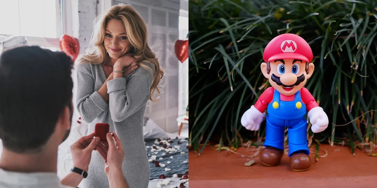 Valentine, Cowok Ini Lamar Pacar Pakai Game Mario Bros - KapanLagi.com
