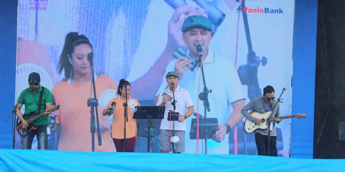 Vokalis Tiket Band, Aqi Singgih Luangkan Waktu untuk Ikut Fun Run di ...