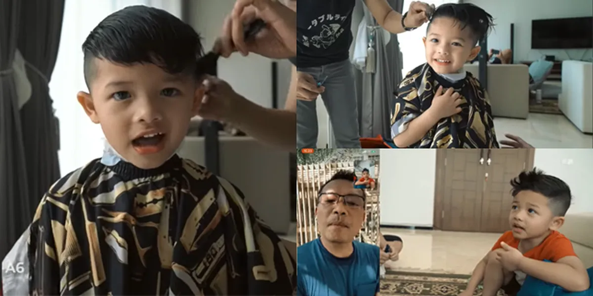 11 Potret Arsya Cukur Rambut Jadi Makin Pendek, Sempat Bikin Anang ...