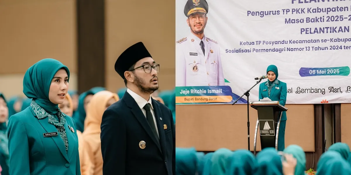 7 Potret Syahnaz Sadiqah Istri Jeje Govinda Jadi Ketua TP PKK KBB ...