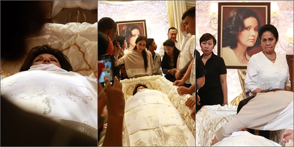 [Foto] Disemayamkan, Kepergian Rae Sita Supit Menyisakan Air Mata ...
