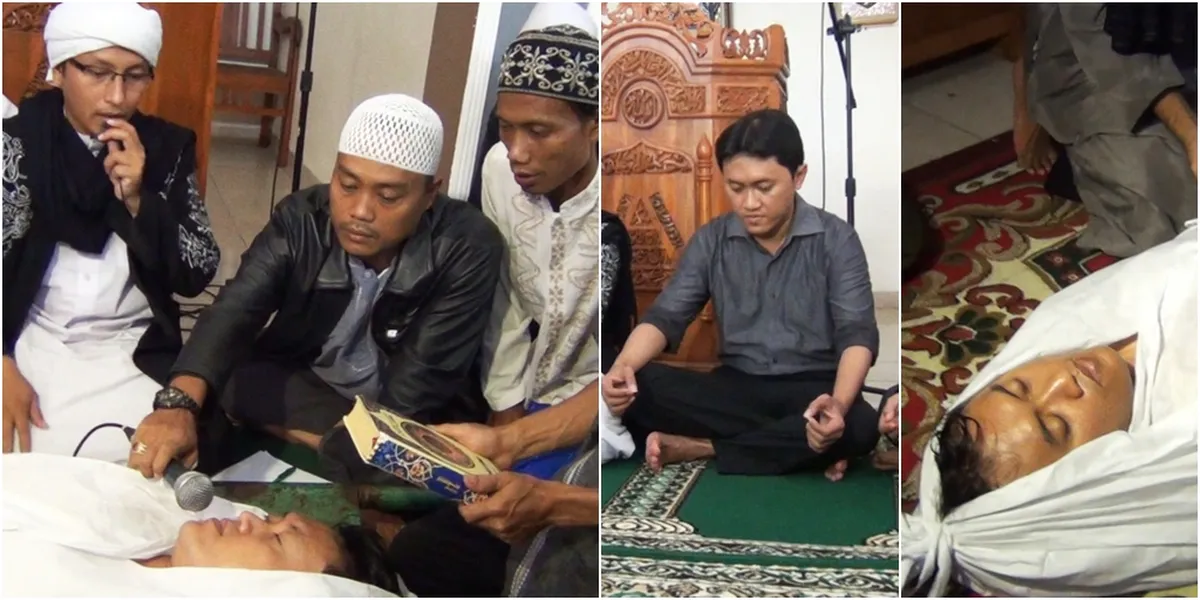 Foto-Foto Prosesi Sumpah Pocong Arya Wiguna - Tantang Farhat - KapanLagi.com