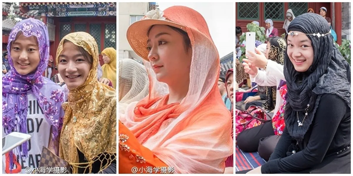 Foto Gaya Muslimah China Saat Salat Ied Ini Bikin Kamu Terkesima ...