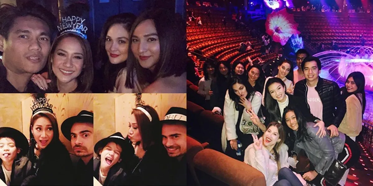 Foto Luna Maya, BCL & Raline Shah Rayakan Tahun Baru di Las Vegas ...
