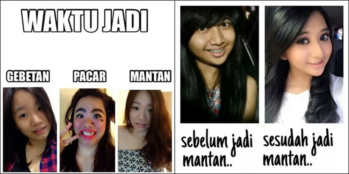 FOTO: Meme Saat Jadi Pacar VS Sudah Mantan Ini Bikin Galau - KapanLagi.com