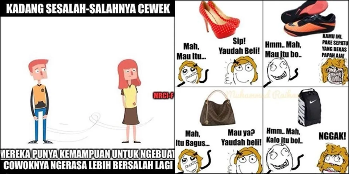 FOTO: Ngakak, Meme 'Cewek Selalu Benar' Ini Bikin Pusing Cowok ...