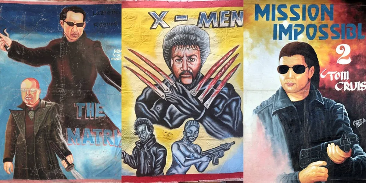 FOTO: Uniknya Poster Film Lawas Handmade Ala Afrika Ini - KapanLagi.com