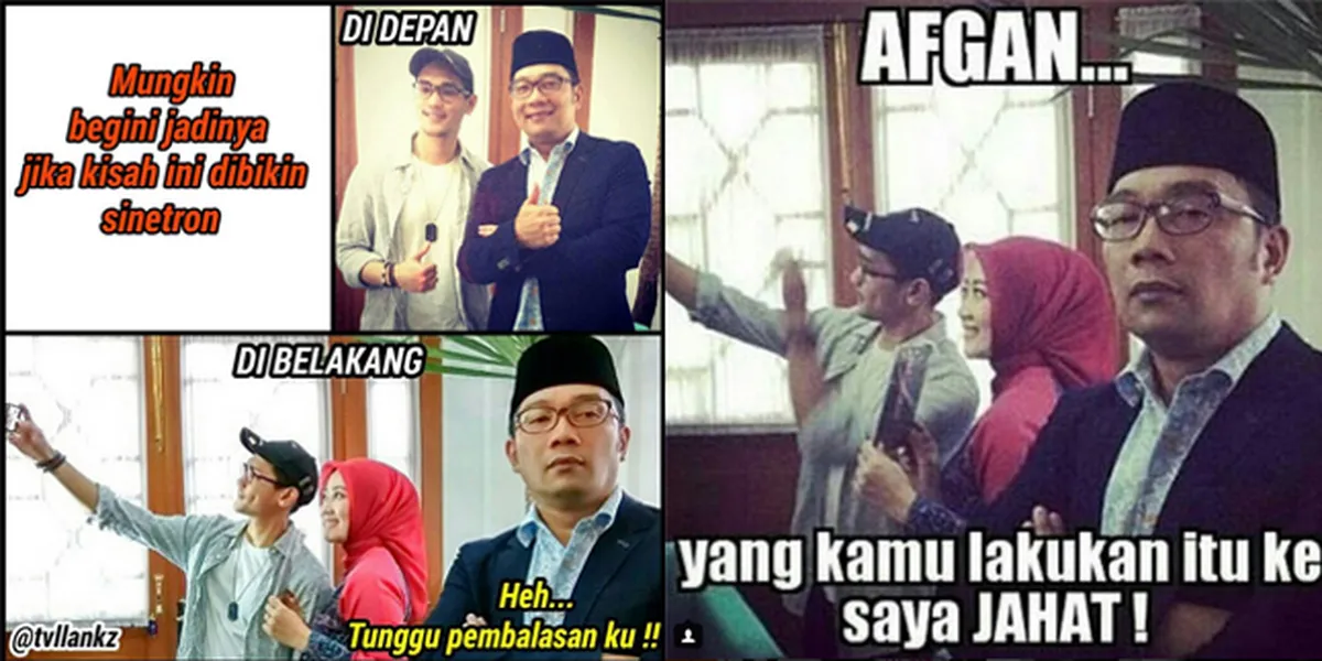 Istri Foto Bareng Afgan, Ridwan Kamil Jadi Sasaran Meme Kocak Ini - KapanLagi.com