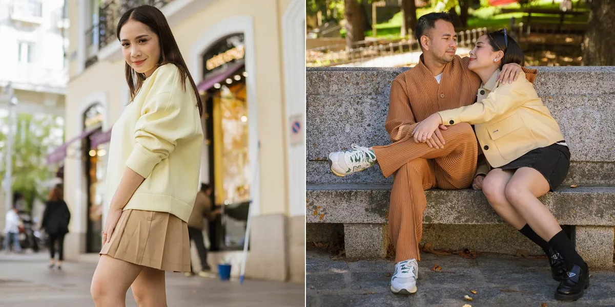 OOTD Nagita Slavina Selama di Madrid, Sering Pakai Rok Mini Tapi Tetap Cute & Sopan - KapanLagi.com