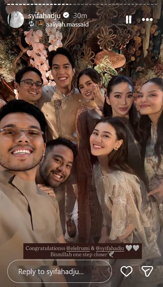 A Lineup of Friends Attends El Rumi-Syifa Hadju's Engagement, Including ...