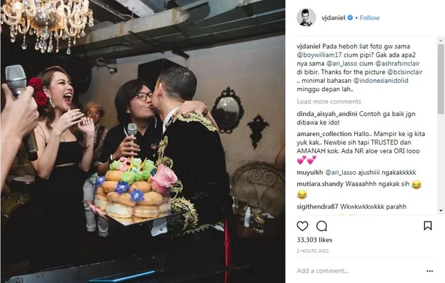 Beredar Foto Sedang Berciuman Dengan Ashraff Sinclair, Ini Klarifikasi ...