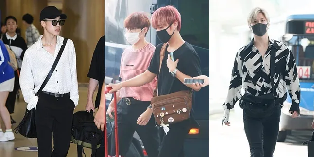 10 Fashion Airport Idols of K-Pop Men, Handsome with Sling Bags