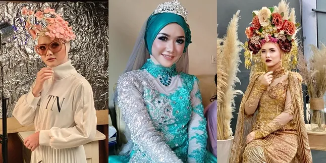 10 Photos of Fikoh with Various Headpieces, from Flower Arrangements to ...