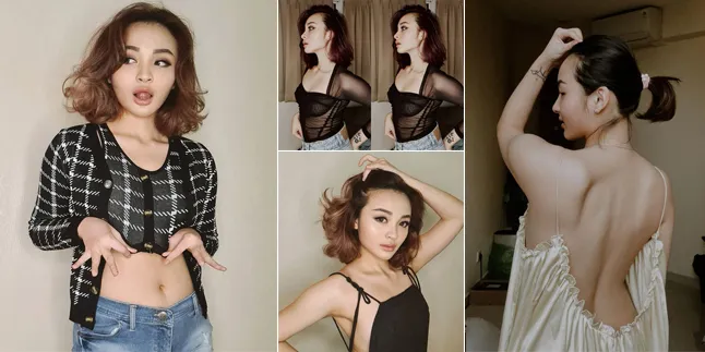 10 Controversial Photos of Revina VT, Former Young Lex Girlfriend, Showing Open Back and Boldly ...