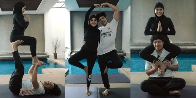 10 Moments Atta Halilintar and Aurel Hermansyah Try Yoga Kamasutra, Building Harmony Between ...