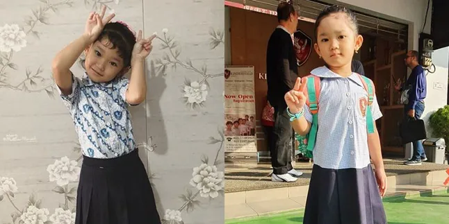 10 Photos of Bilqis, Ayu Ting Ting's Daughter, Wearing School Uniform ...