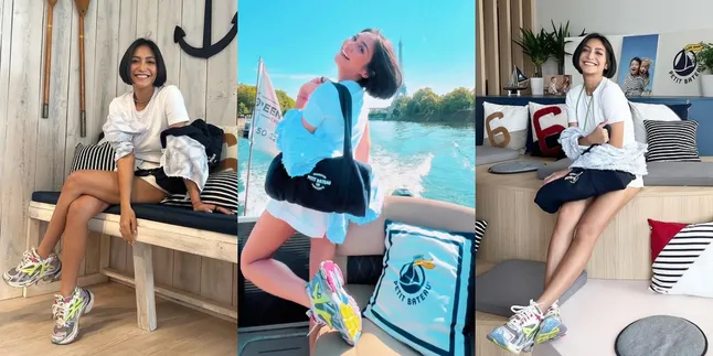 10 Beautiful Photos of Caca Tengker's Vacation in Paris, Looking Slimmer and Stunning - Mother ...