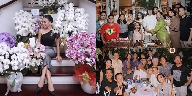 10 Portraits of Yuni Shara's 51st Birthday, Celebrated with Family and ...