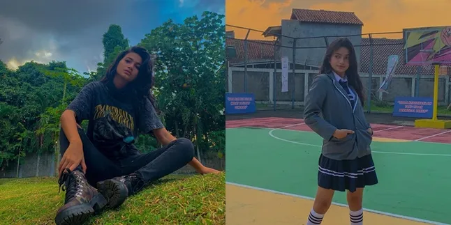 6 Portraits of Queen Sofya's Cool Style, Star of the TV Series 'DARI JENDELA SMP', Still Stylish ...