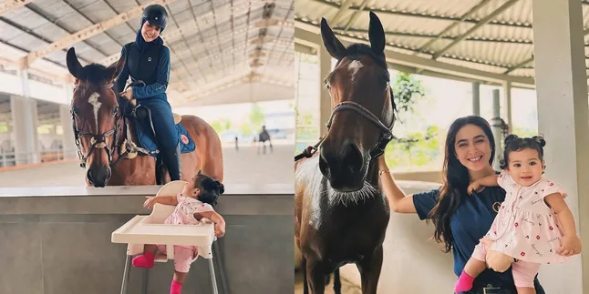 7 Photos of Humaira Interacting with Zaskia Sungkar's Horse and Being ...