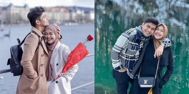 7 Portraits of Ria Ricis and Teuku Ryan's Affection During Vacation in Switzerland, Bold Pose in ...