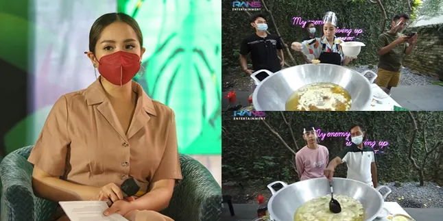 7 Portraits of Nagita Slavina Cooking with Her Father Dimas Ahmad ...